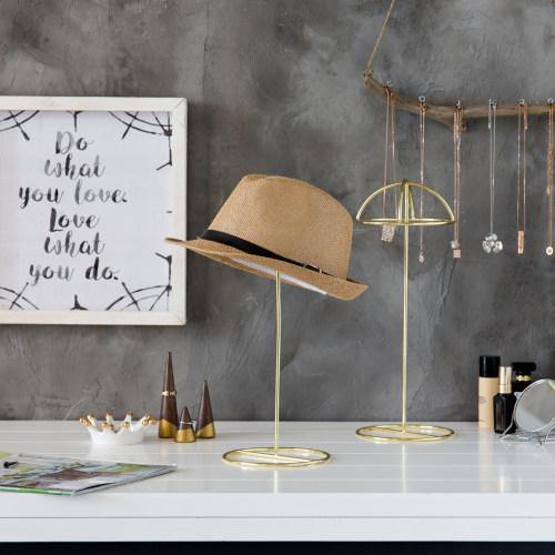 Brass-Tone Wire Tabletop Hat Stands, Set of 2 – MyGift