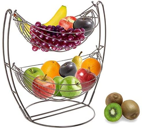 Metal Double Hammock Fruit and Vegetable Rack – MyGift