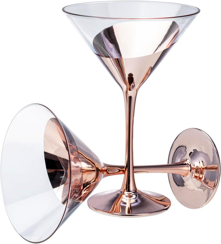 Copper Martini Glass, Elegant Cocktail Party, Wedding, or Anniversary ...