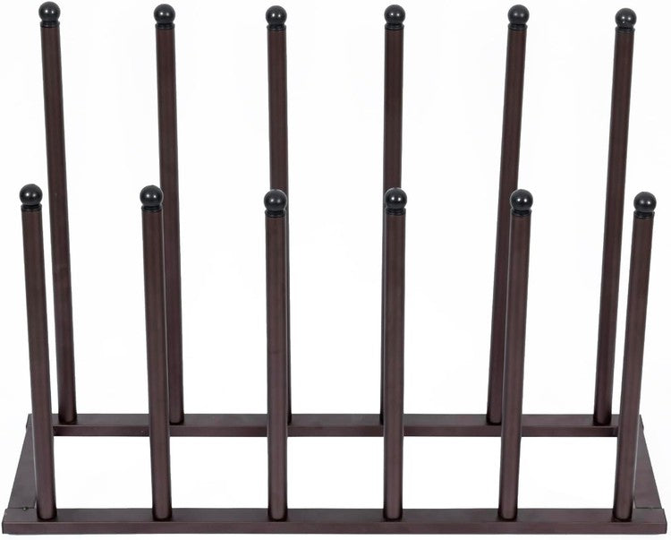 Bronze Metal Freestanding Boot Shaper Storage Rack, Shoe Organizer Sta ...