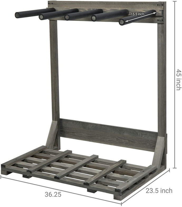 4-Ft Gray Freestanding Vertical Surfboard Storage Rack – MyGift