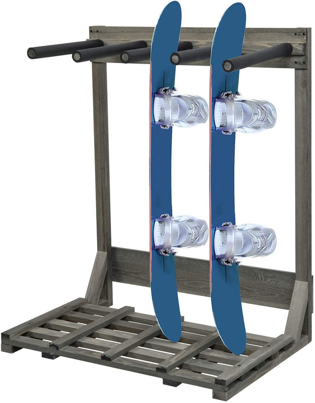 4-Ft Gray Freestanding Vertical Surfboard Storage Rack – MyGift