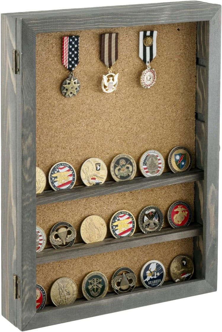 Wooden Coin Display Cases