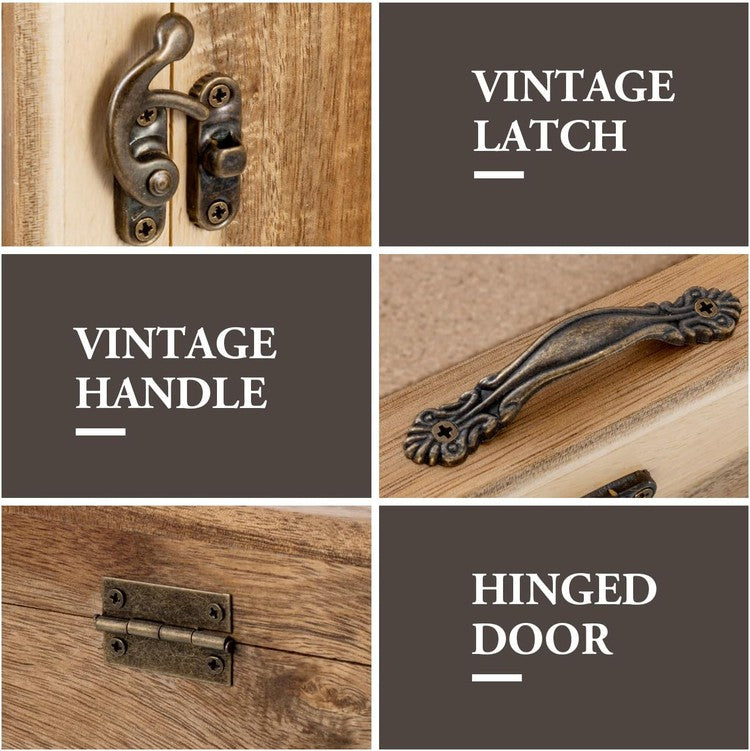 Wall Mounted Brown Wood Shadow Box, Display Case with Clear Acrylic Fr ...