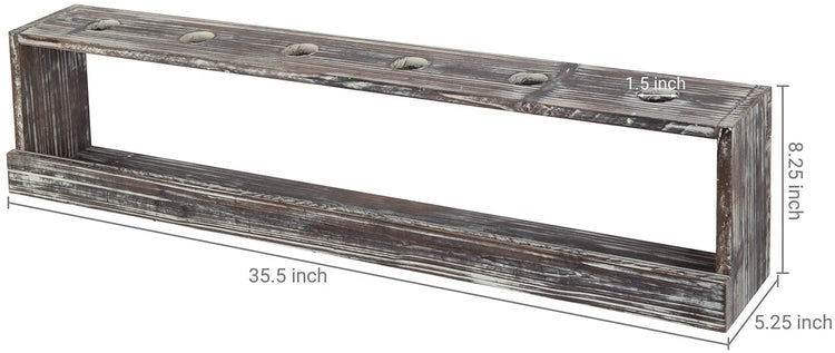 Torched Wood Wall Mounted Ping Pong Paddle Display Rack with Ball Stor ...