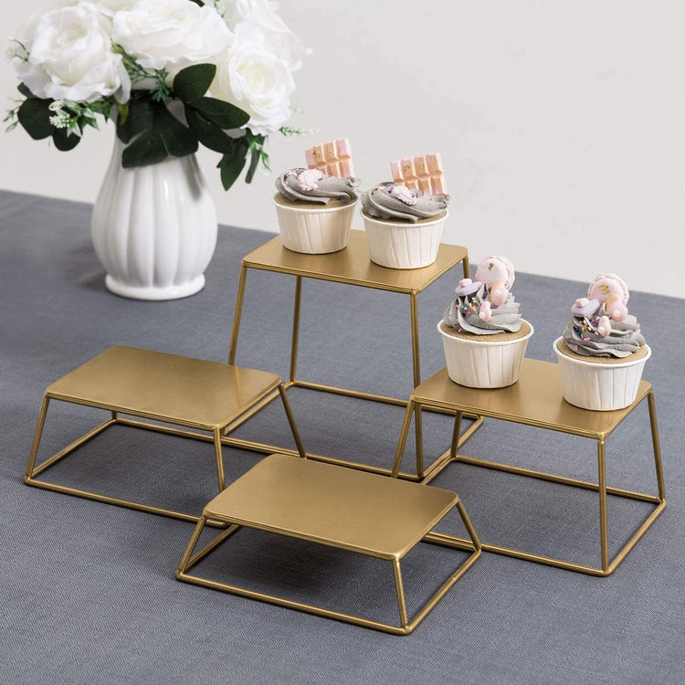 Brass Tone Metal Nesting Display Risers, Set of 4 – MyGift