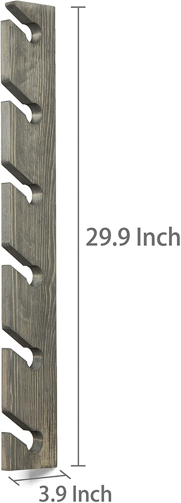 6-slot, Gray Wood Wall Mounted Baseball Cap Display Rack – MyGift
