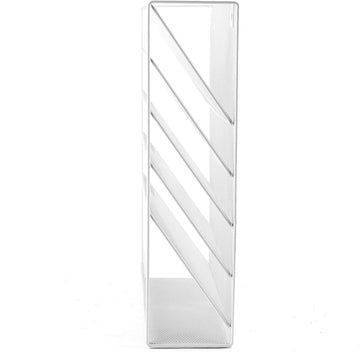 White, Wall-Mounted Magazine Rack, 5 Slot Hanging Document Filing Syst ...