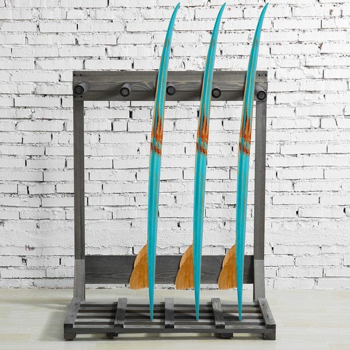 4-Ft Gray Freestanding Vertical Surfboard Storage Rack – MyGift