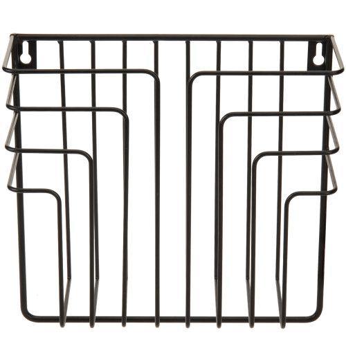 Black Metal Wire Magazine and File Rack – MyGift