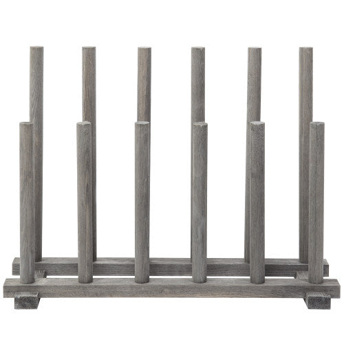 Dark Gray Wood Boot Storage Rack, For 6 Pairs – MyGift