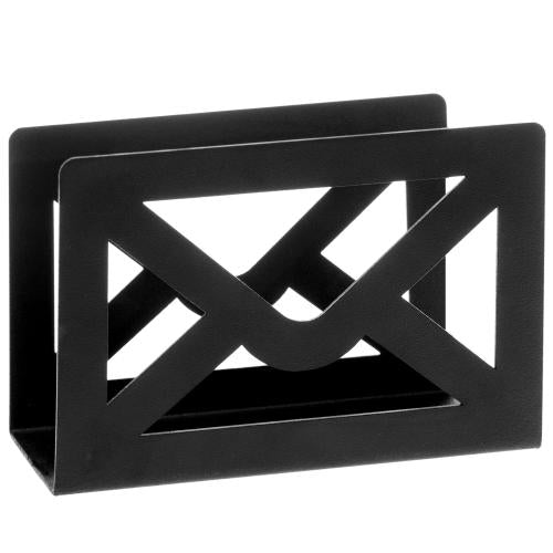 Black Metal Cutout Envelope-Design Mail Holder – MyGift