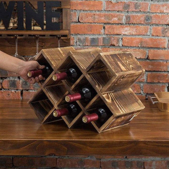 Buy Wooden 8-Bottle Countertop Wine Rack Online – MyGift
