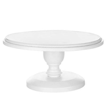Classic White Round Cake Stand Pedestal, 10 inch – MyGift
