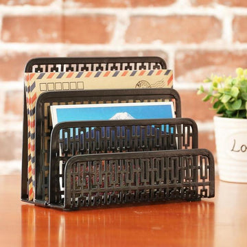 Metal Cut-out Design Mail Sorter, Black – MyGift
