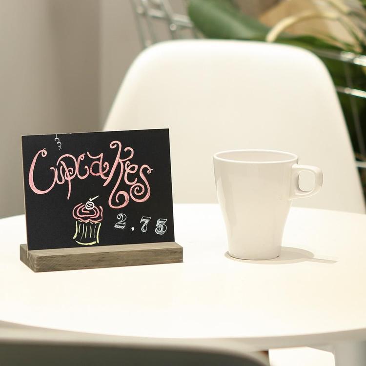 Mini Chalkboard Signs w/ Rustic Wood Stands, Set of 6 – MyGift