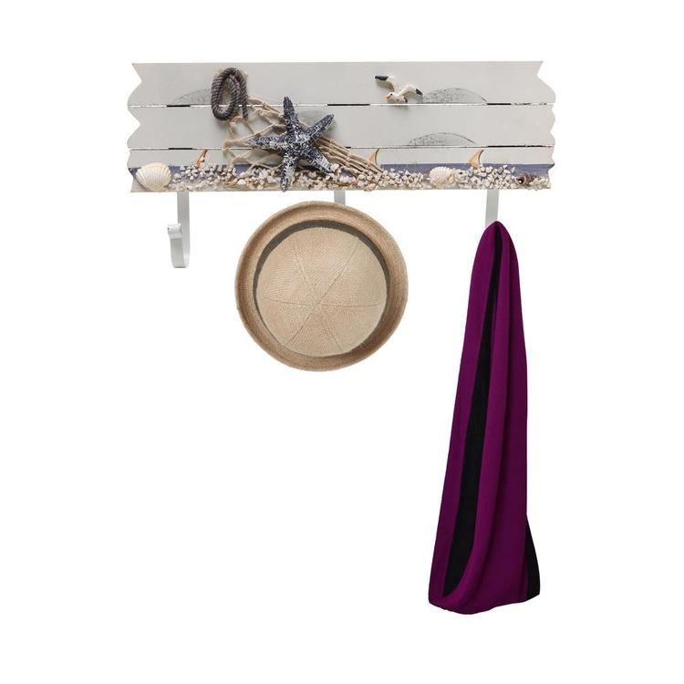 Nautical Beach Theme Wood Coat Rack – MyGift