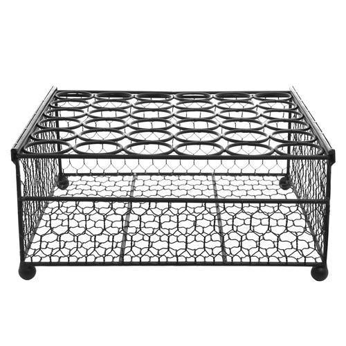 Rustic Black Chicken Wire 36 Eggs Display Tray and Storage Basket – MyGift