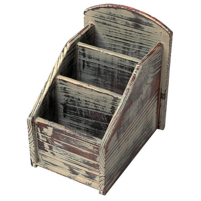 Rustic Torched Wood Remote Control Holder – MyGift