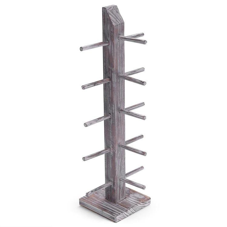 Rustic Torched Wood Tabletop Sunglass Display Stand – MyGift