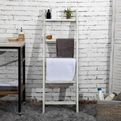Vintage White Blanket Ladder – MyGift