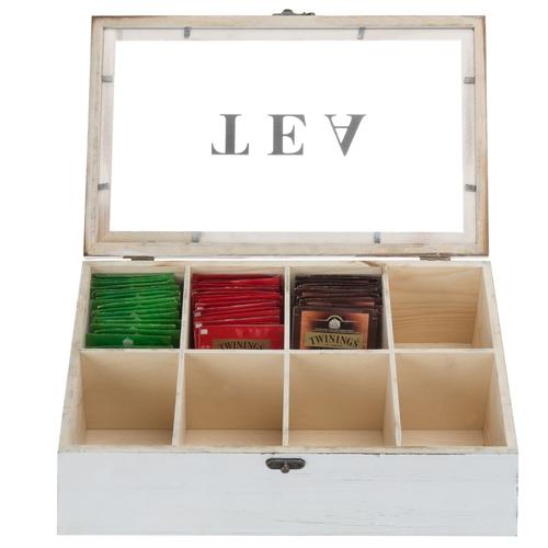 Buy Vintage Wood Storage Tea Box with Lid – MyGift