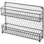 Wall-Mounted Chicken Wire Rack, 2 Tiers, Black – MyGift
