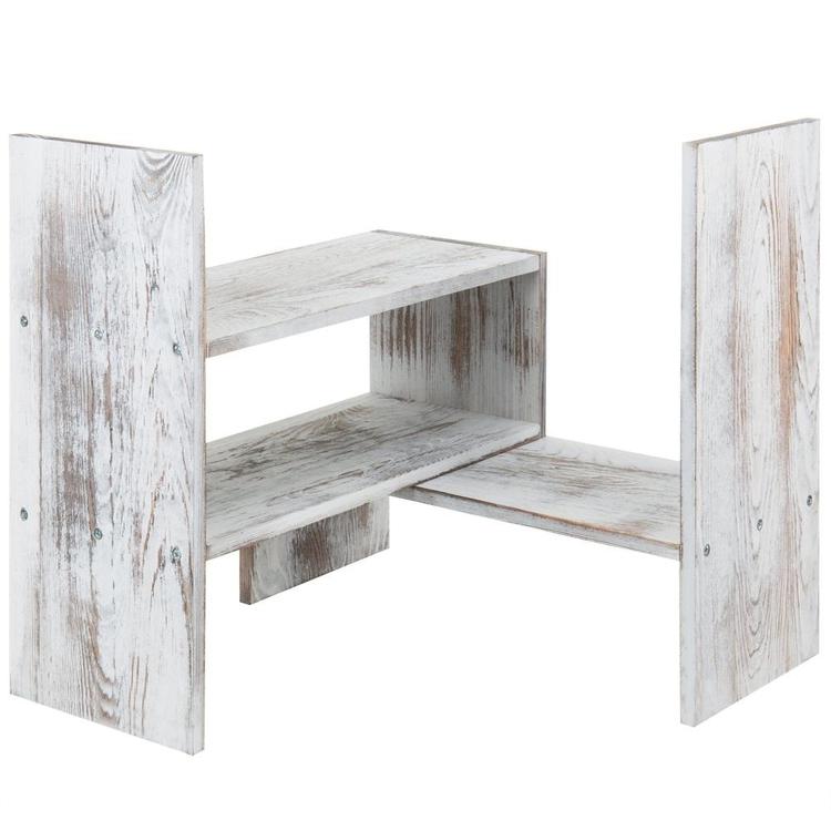 Whitewashed Wood Desktop Shelf – MyGift
